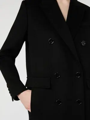 Max Mara Double-breasted Coat - Black