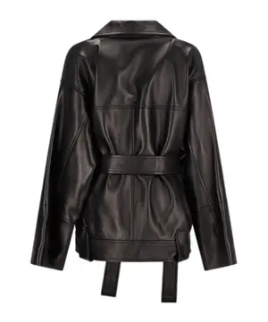 Khaite Collared Leather Jacket