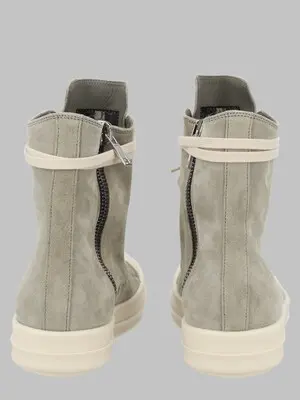 Rick Owens High Top Leather Sneakers