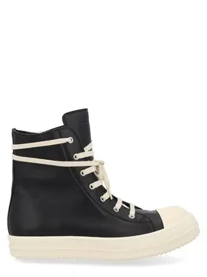 Rick Owens Sneaker In Pelle - Black