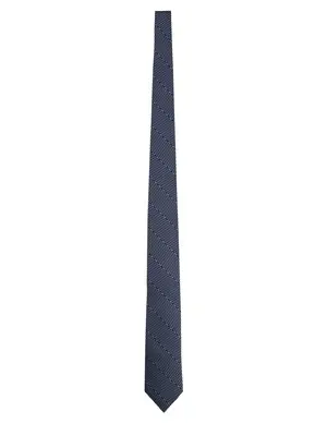 Giorgio Armani Cravatta In Seta Jacquard - Blue