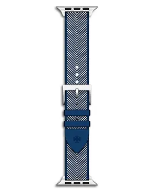 Tory Burch Grosgrain Apple Watch Band - Navy