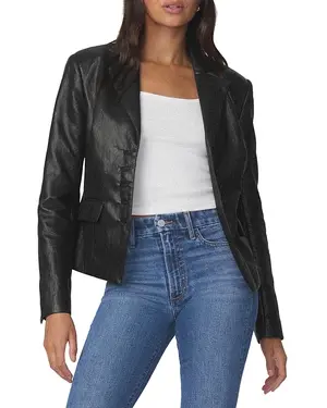 Joe's Jeans The Fitted Faux Leather Blazer