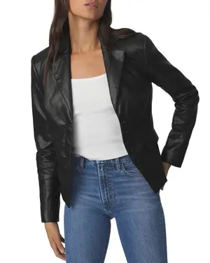 Joe's Jeans The Fitted Faux Leather Blazer