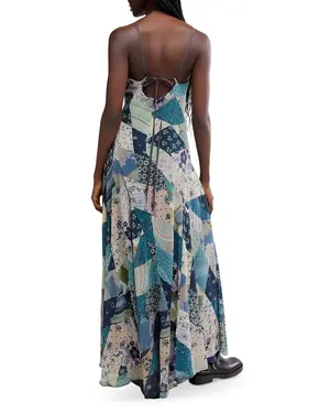 Free People Tis The Season" V-neck Maxi Dress
