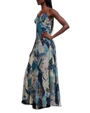 Free People Tis The Season" V-neck Maxi Dress