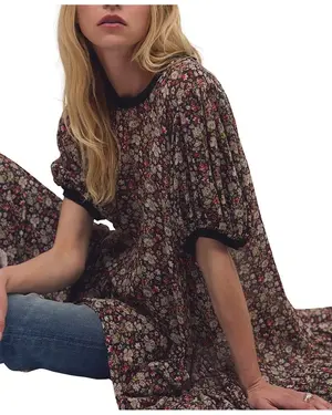 Free People Courtside Crush Floral Print Maxi Dress
