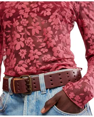 Free People Early Sunsets Layering Lace Top