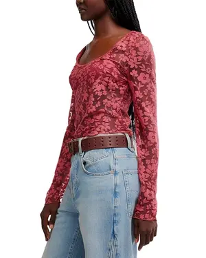 Free People Early Sunsets Layering Lace Top