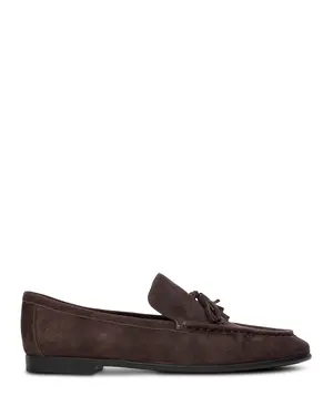 BLACK SUEDE STUDIO Tassel Loafers - Hot Fudge