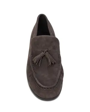 BLACK SUEDE STUDIO Tassel Loafers - Hot Fudge