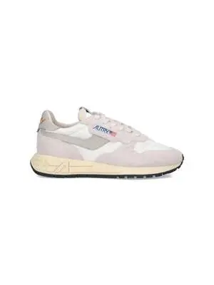AUTRY Leather & Nylon Sneakers - Grey