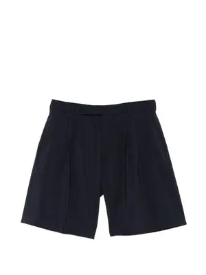 Paul Smith Tailored Wool Blend Shorts - Navy