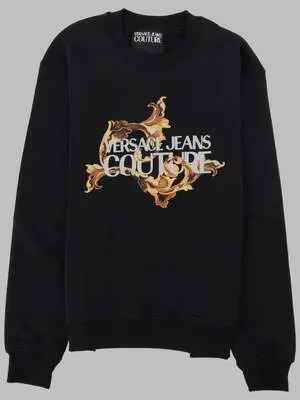 Versace Graphic Crewneck Sweatshirt - Black