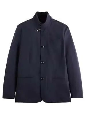 FAY Tailored Coat With Stand Collar
