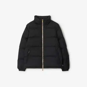 Burberry Packable Hood Down Coat With Zip Pockets