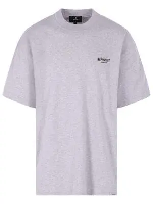 REPRESENT Cotton Logo T-shirt For - Grey
