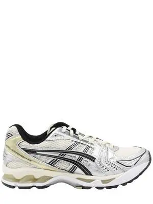 Asics ASICS Synthetic Leather Lace-Up Sneakers Silver