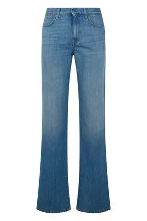 Gucci Flared Pants With Wide-leg Fade Effect - Denim