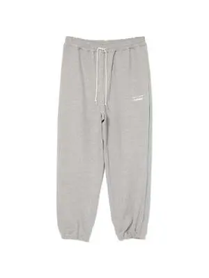 Comme Des Garçons Grey Cotton Drawstring Trousers - Black