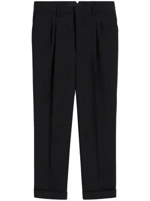 AMI Paris Carrot Fit Pleated Trousers Ss25