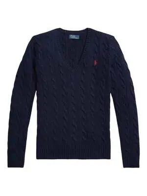 Ralph Lauren Cable-knit V-neck Sweater