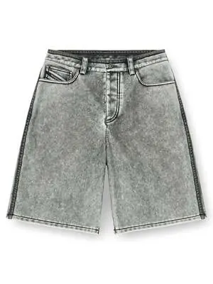 DIESEL® 5-pocket Bermuda Shorts With Faded Denim Effect - Grigio
