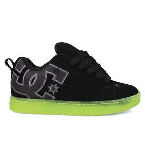 DC SHOES Court Graffik Special Edition Lace-up Sneakers - Black/lime