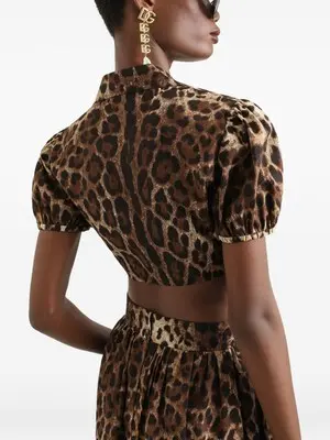 Dolce & Gabbana Leo Print Cotton Shirt