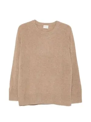 Closed Wool Crewneck Jumper - Beige