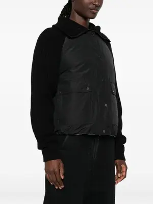 Brunello Cucinelli Taffeta And Wool Knit Down Jacket