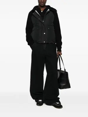 Brunello Cucinelli Taffeta And Wool Knit Down Jacket