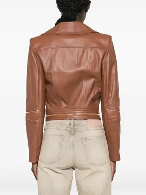 Elisabetta Franchi Leather Biker Jacket