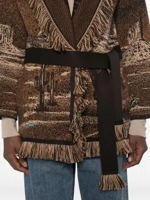 Alanui Wild Wild Wool Cardigan