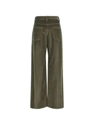 Brunello Cucinelli Velvet Wide-leg Trousers