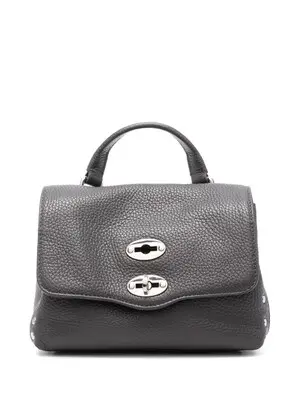ZANELLATO Postina Daily Baby Leather Handbag - Grey