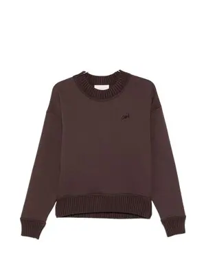 Closed Cotton Crewneck Sweatshirt - Brown