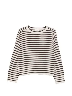Closed Striped Cashmere Sweater - Brown