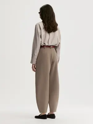 BY MALENE BIRGER Carlien High-waist Tapered Leg Trousers - Fosil