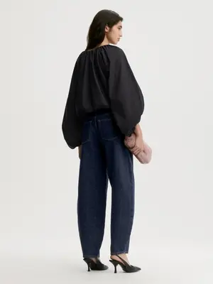 BY MALENE BIRGER Semara Organic Cotton Blouse - Black