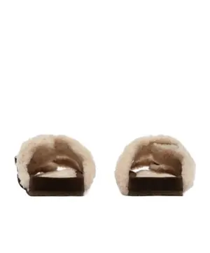 Burberry Check Shearling Urchin Sandals
