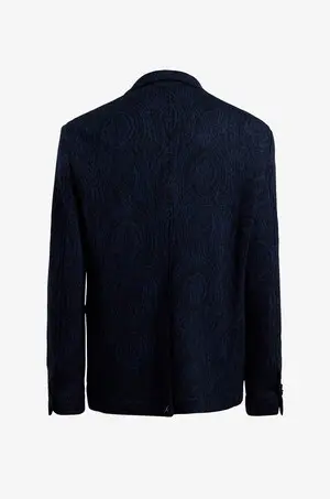 Etro Single-breasted Wool-blend Jacquard Jacket