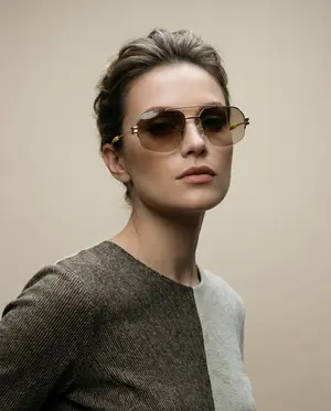 COSSINO Charlie Aviator Sunglasses - Amber