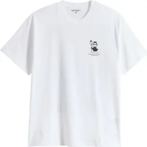Carhartt Work In Progress Bumper Car Organic Cotton Graphic T-shirt - White