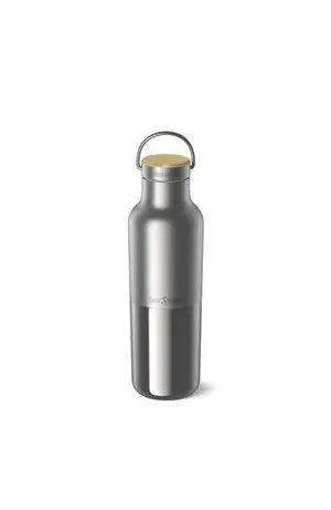 KLEAN KANTEEN 20oz Classic Insulated Water Bottlereflect With Wooden Cap - Silver