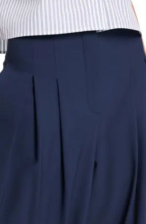 TWP Drew Pleated Wide Leg Cashmere Pants