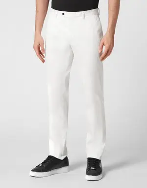 Philipp Plein Long Trousers Chinos Fit - White