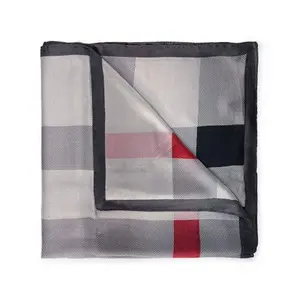 YOUZEY Checkered & Trimmed Ultrasoft Lightweight Scarf