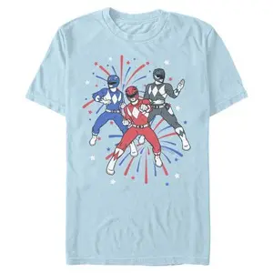 POWER RANGERS Classic Fireworks Trio T Shirt