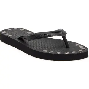 BRIZZA Studded Flip Flop - Black